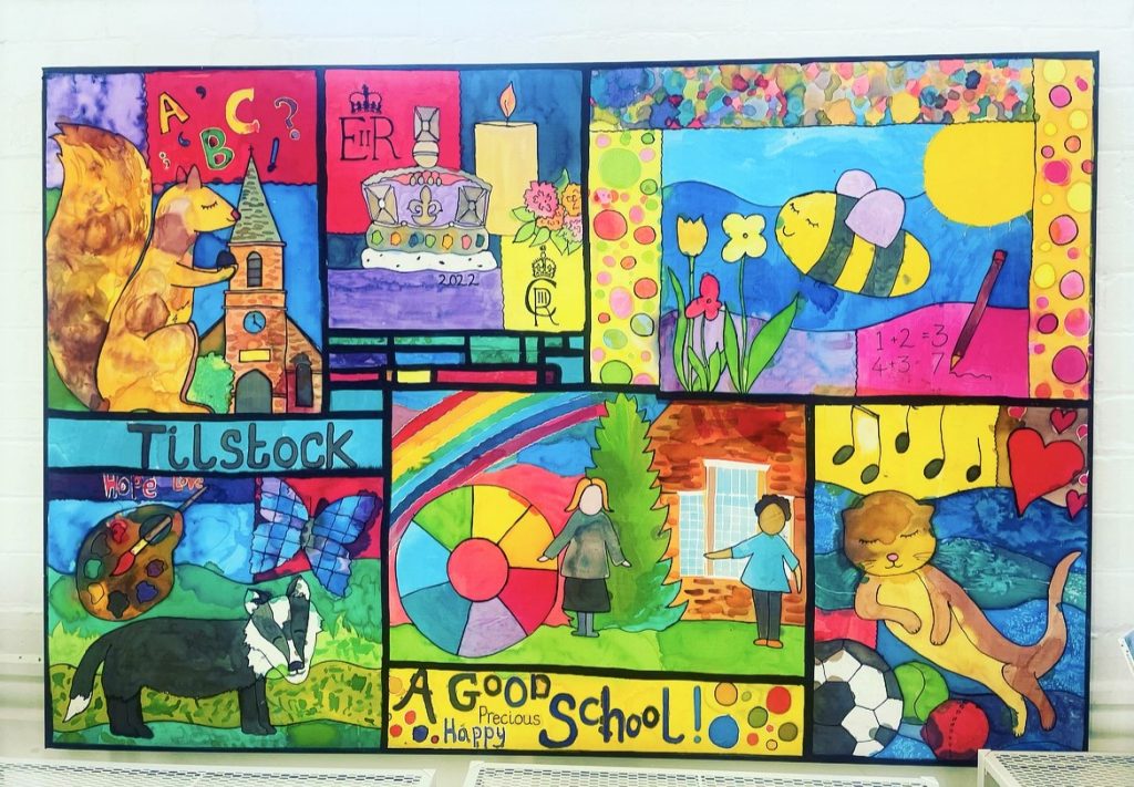 Tilstock pupils create commemorative mural with help from local artist ...