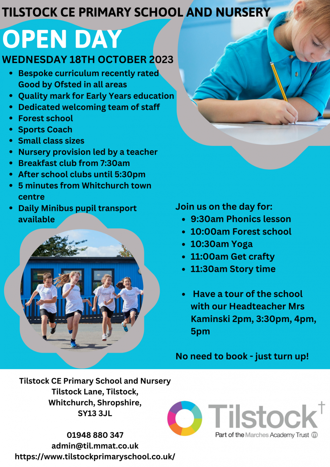 Tilstock CE Primary School | Open Day - Tilstock Primary School